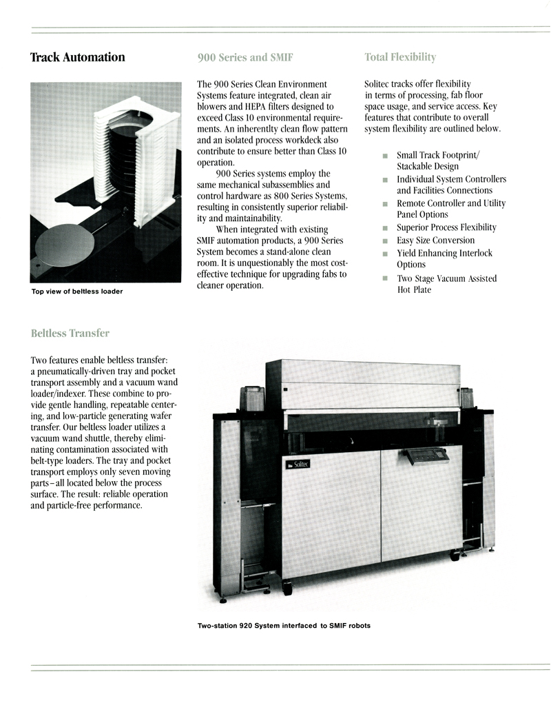 Solitec - 800 Series Automated Track System
