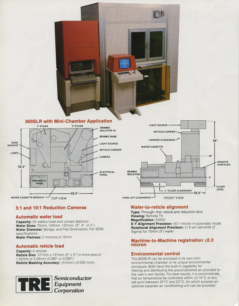 TRE - 800SLR Wafer Stepper