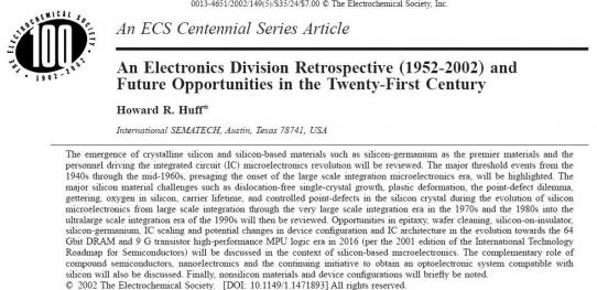 Silicon and the Microelectronics Revolution