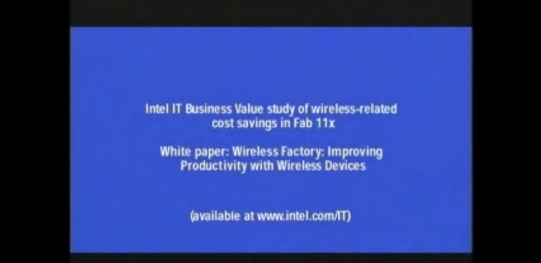 Intel 300mm Wafer Fab 11X Circa 2004