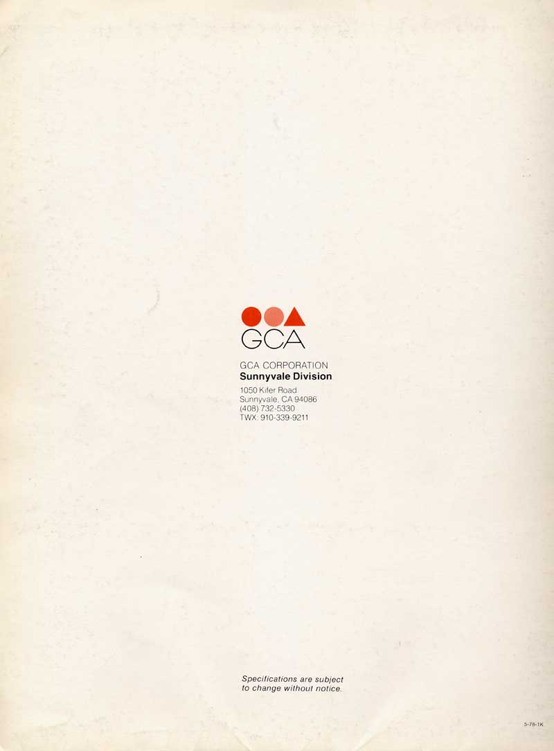 GCA - 8500 Series Ion Implanter