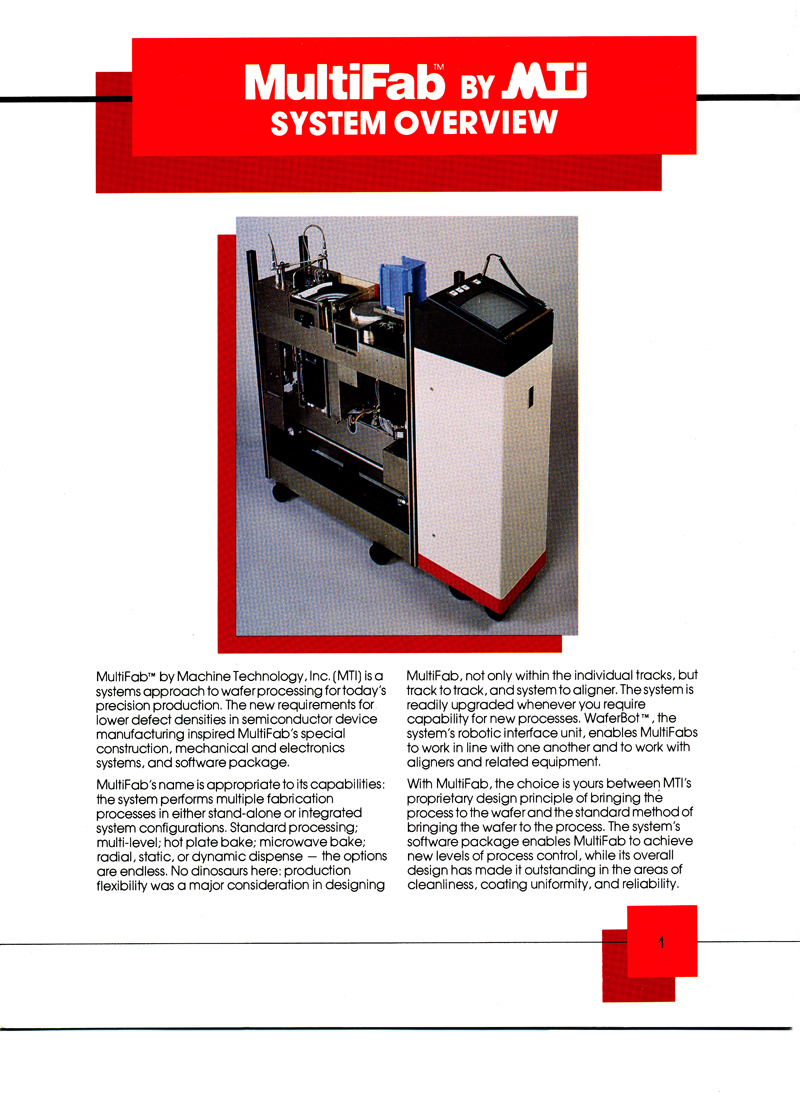 MTI - MultiFab System Overview