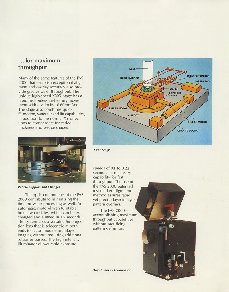 ASM Lithography | PAS 2000 Wafer Stepper | Chiphistory
